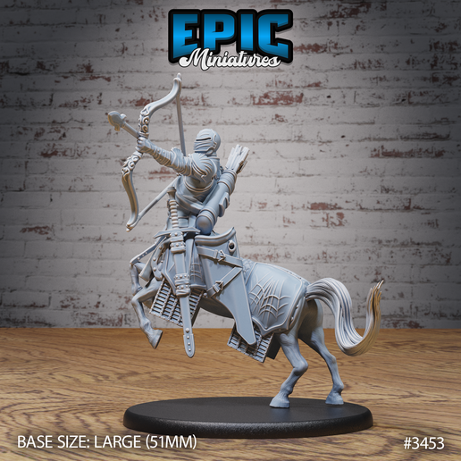 3D file Centaur Knight Bow ‧ DnD Miniature ‧ Tabletop Miniatures ...