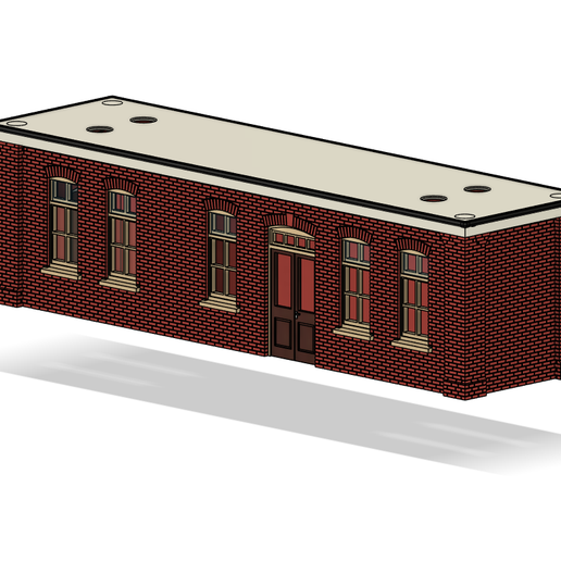 🛤️ Model Railway Pair of Platform Buildings・ STL File for 3D printing・Cults