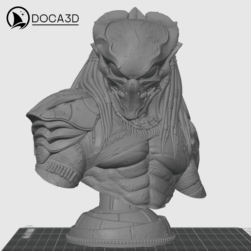 👤 Predator Bust・ STL File for 3D printing・Cults