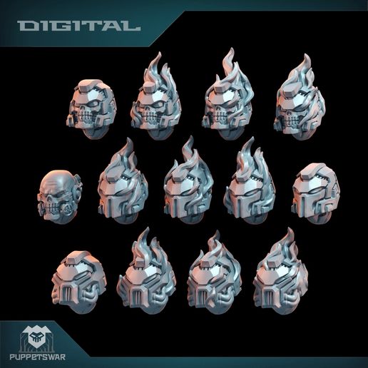 🎲 Infernal Strikers Bits・ 3D File for 3D printing・Cults