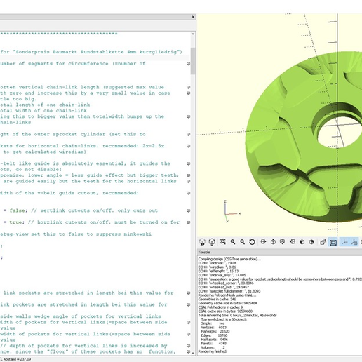 Free 3D file Link chain sprocket generator for OpenSCAD 🔗 ・3D print ...