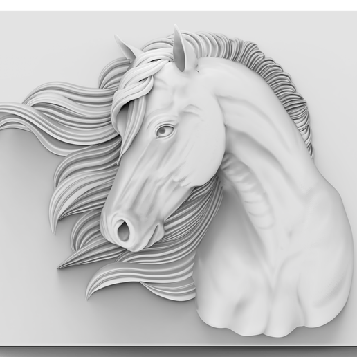 3D file 3D Model STL File for CNC Router/Laser & 3D Printer Horse 📁 ・3D ...