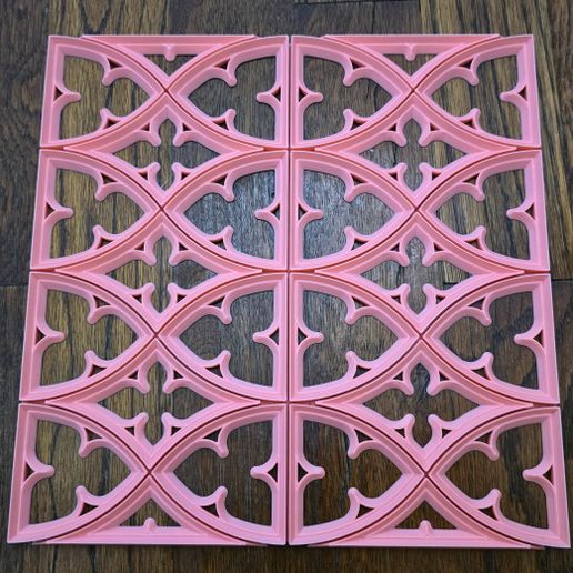 🎨 Gothic Tracery Tile - Carlisle Cathedral Plate II・ STL File for 3D ...