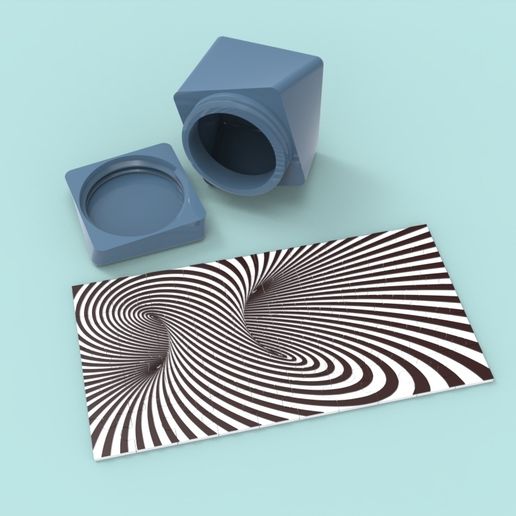 🧩 puzzle illusion with box storage・Free 3D File for ・Cults