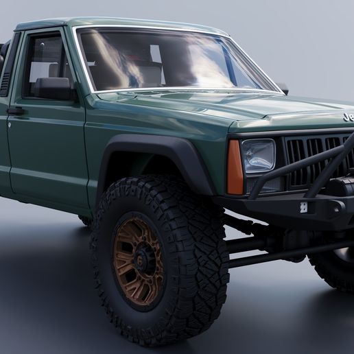 🚗 Jeep Comanche 1985 Custom・ 3D File for ・Cults