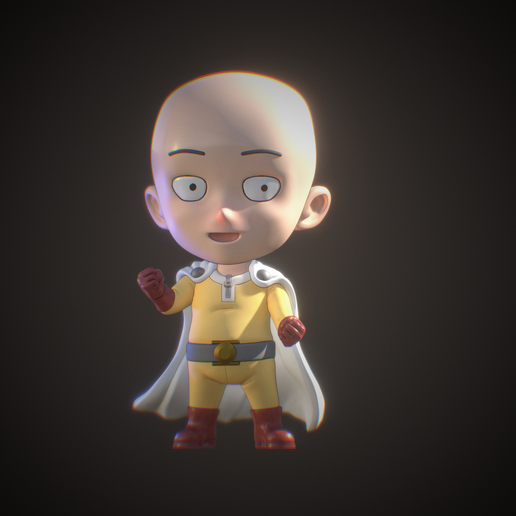 👨‍🦲 Chibi Saitama・Free STL File for 3D printing・Cults