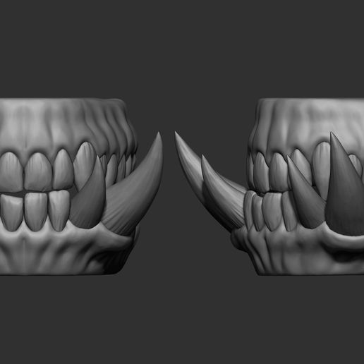 👹 21 Creature + Monster Teeth・ 3D File for ・Cults