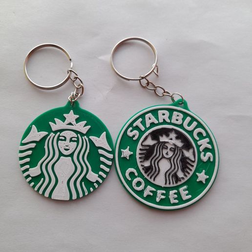 🗝️ starbucks keychain・ STL File for ・Cults