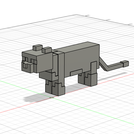 STL file MINECRAFT CAT TUXEDO PATTERN [GAME ACCURATE] 🐱 ・Template to ...