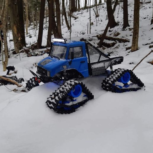 👽 snowtracks for R/C axial scx10 wraith bomber・ 3D File for ・Cults