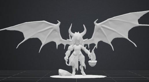🪶 Lil Wing Demon・Free STL File for 3D printing・Cults