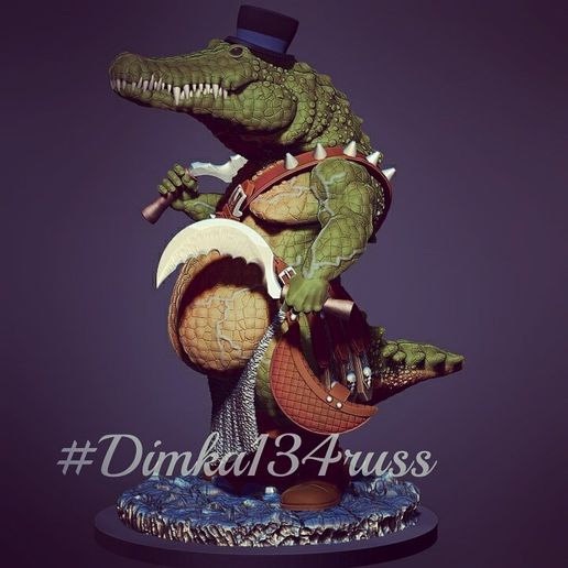 🐊 crocodile・ OBJ File for ・Cults
