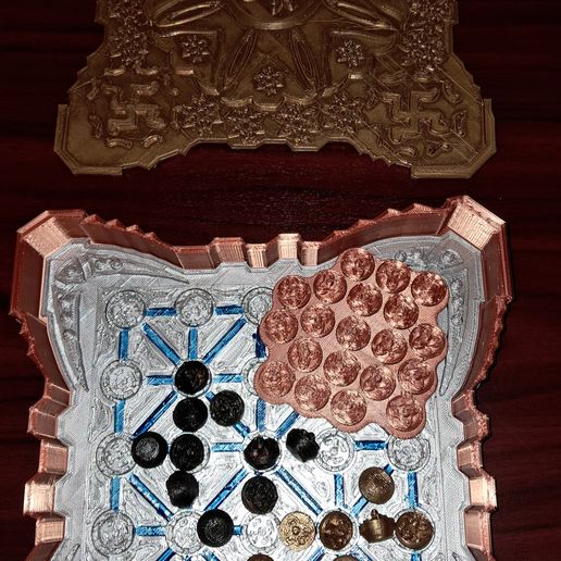 ♟ Alquerque・ STL File for 3D printing・Cults