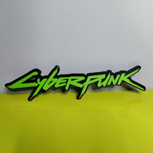 STL file CyberPunk Logo 🎮 ・3D printer design to download・Cults