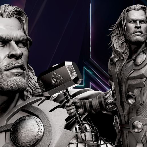 🦸 Wicked Marvel Thor (Avengers Diorama) Sculpture: Tested and ready for ...