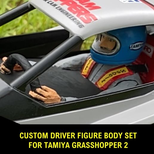 Free 3D file Driver Figure Body Set for Tamiya Grasshopper 2 🦗 ・3D ...