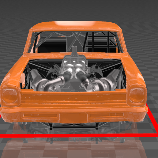 🚗 twin turbo outlaw Proline Racing mh7 hemi v3・ STL File for 3D ...