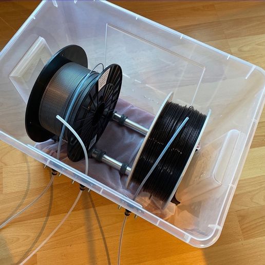 🪢 IKEA SAMLA filament dry box easy filament change・Free 3D File for ・Cults