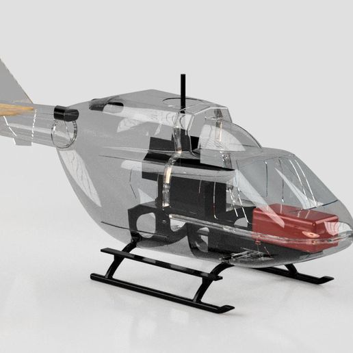 🔔 BK 117 Kawasaki for Flywing Bell 206 and FW450 electronics・ STL File ...