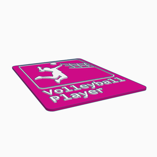 🏐 Volleyball Player Poster・ STL File for 3D printing・Cults