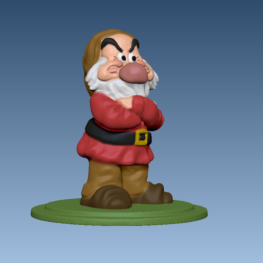 grumpy dwarf snow white