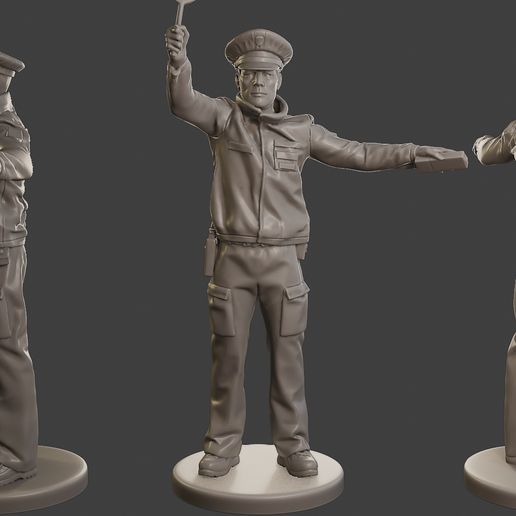♂️ Male Slovac Traffic Police STP 002・ 3D File for 3D printing・Cults