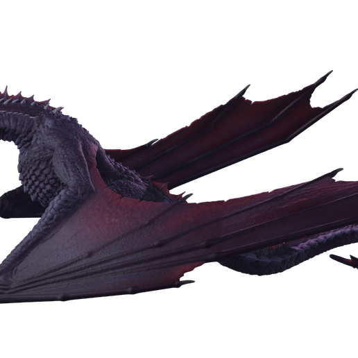 👾 Balerion: Black Dread・ STL File for 3D printing・Cults