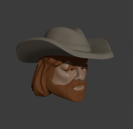 STL file CHUCK NORRIS HEAD wwf hasbro figures 💭 ・3D printing model to ...