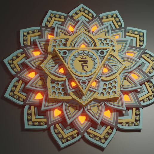 STL file Mandala 🎨 ・Template to download and 3D print・Cults