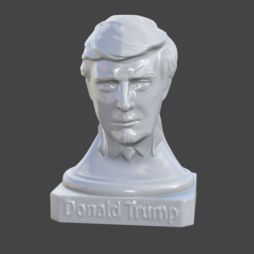 STL file Donald Trump Bust 👤 ・3D printer design to download・Cults