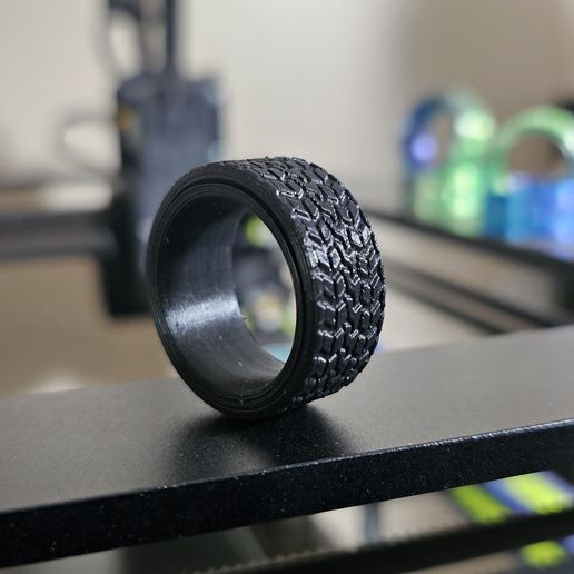 👌 A/T Tire Fidget Ring・ STL File for ・Cults