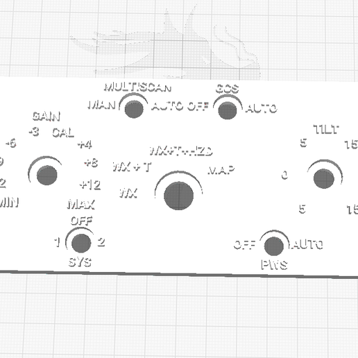 ️ A320 Weather Radar Panel・ STL File for 3D printing・Cults