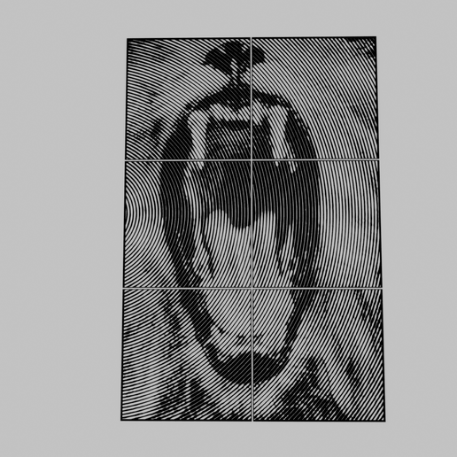 🎨 WALL ART - a lion with an open mouth and a wide mouth・ STL File for ...