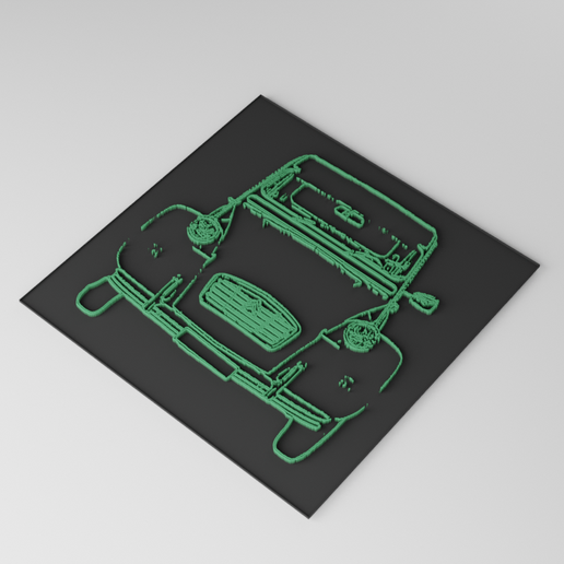 🚗 Citroen Silhouette Outline Wall Art 3D Picture Frame Pack・Archivo STL ...