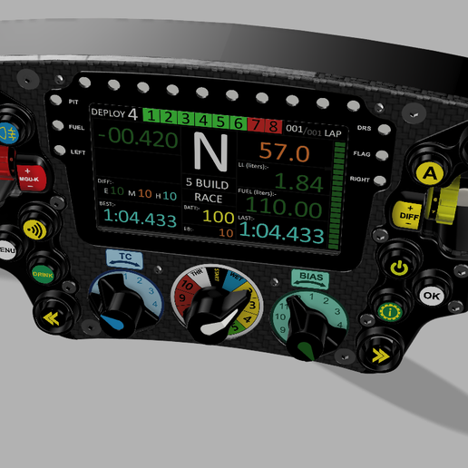 🛞 DIY FORMULA GPX SWD STEERING WHEEL・ 3D File for 3D printing and CNC ...