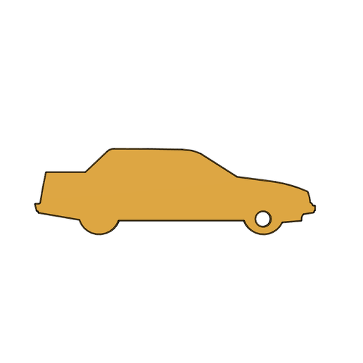 🗝️ Volvo 940 Coupe Sedan Solid Keychain・Free OBJ File for 3D printing・Cults