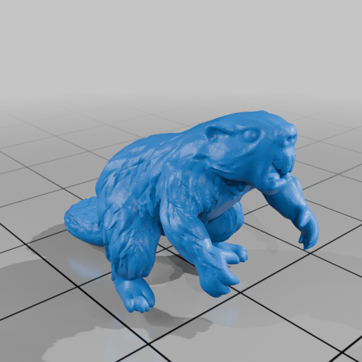 😡 Angry Canadian Beaver #2 (DND / TTRPG)・Free 3D File for ・Cults