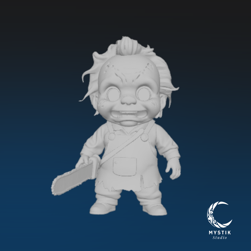 🪚 Leatherface chibi version - Chainsaw terror・ STL File for 3D printing ...