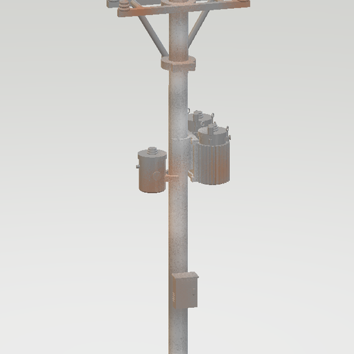 ⚡ Electric pole 1/64・ STL File for 3D printing・Cults