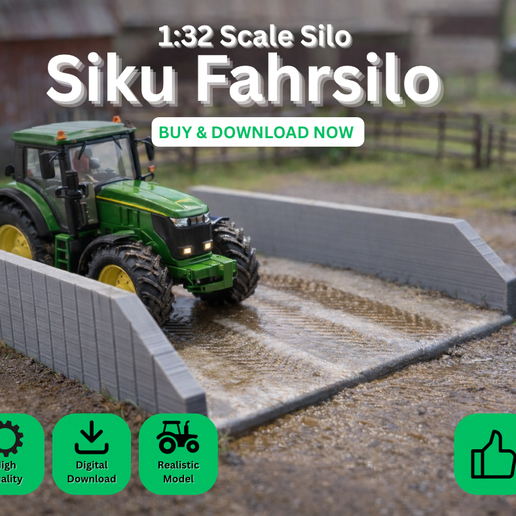 🎛️ 1/32 Siku Control Silo mobile - Système de silo modulaire extensible ...