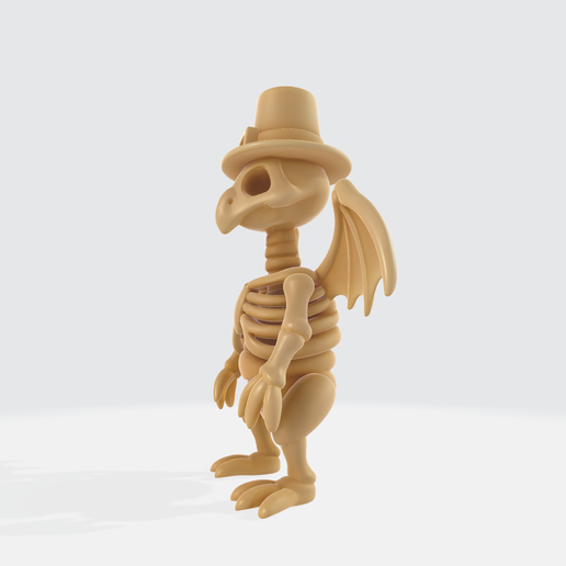 💀 Thanksgiving Skeleton Turkey 3D Print – Pilgrim Hat Funny Holiday ...