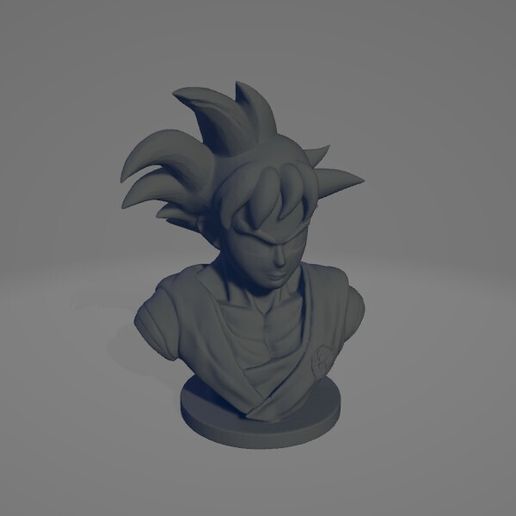 👤 goku bust・ STL File for 3D printing・Cults