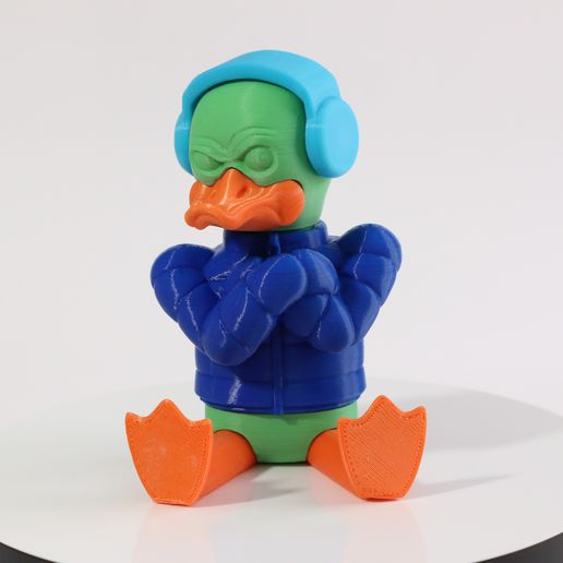 🎨 The Grumpy Duckling・Free STL File for 3D printing・Cults