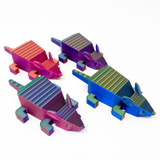 3D printed Low Poly Rat Magnet • made with A1 Mini・Cults