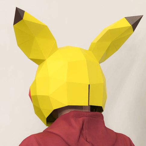 pikachu mask template