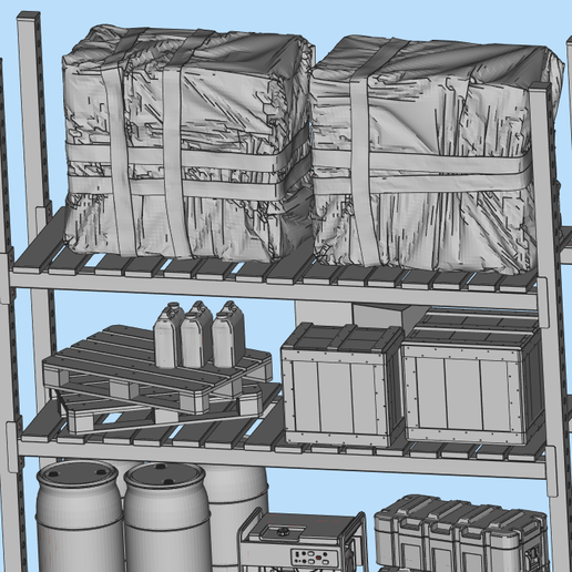 💻 133 wxx 135 Corner Shelf Miniature Scene Model・ STL File for 3D ...