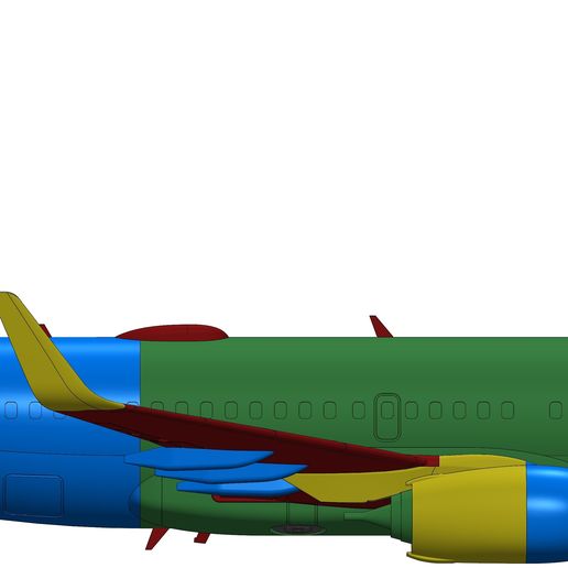 ⬆️ 181113 Model kit 737-700 Sharklet Up scale 1/100・ 3D File for 3D ...