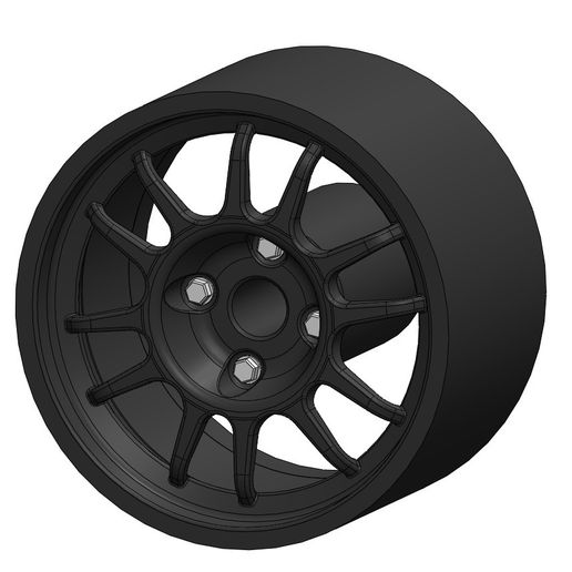 🧑‍🎓 Wheel_147_OZ Racing Formula Student wheel 4H・ STL File for 3D ...