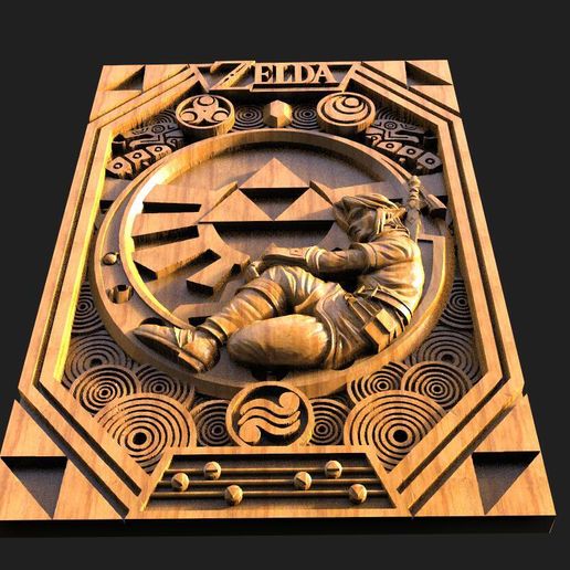 🔗 Zelda Link CNC・ STL File for 3D printing and CNC machining - Laser ...