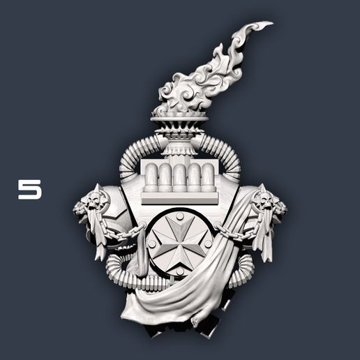 🎒 Dark Crusader Backpack・ STL File for ・Cults